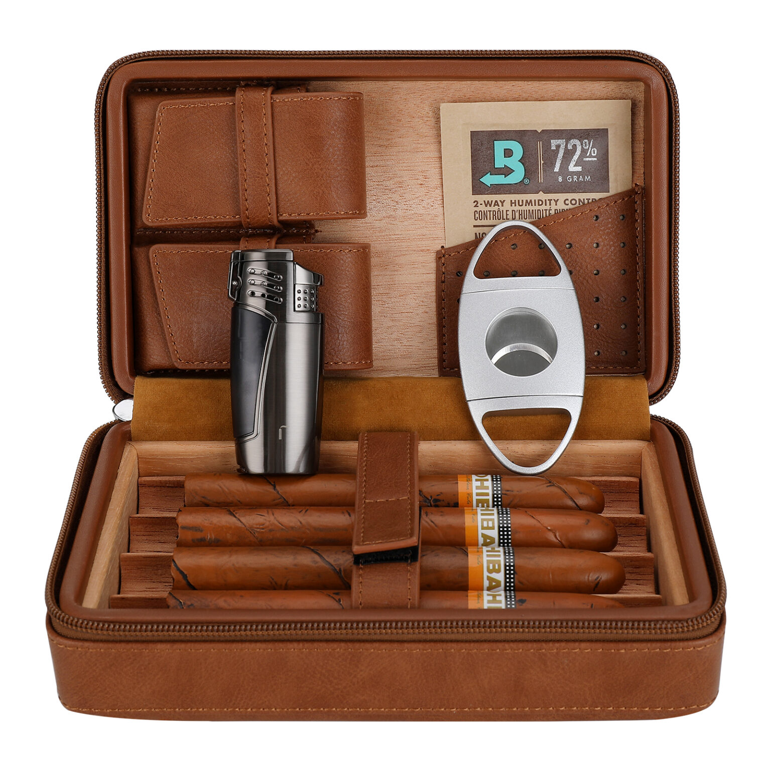 Cigar Travel Humidor with Humidifier Pocket – CiTree