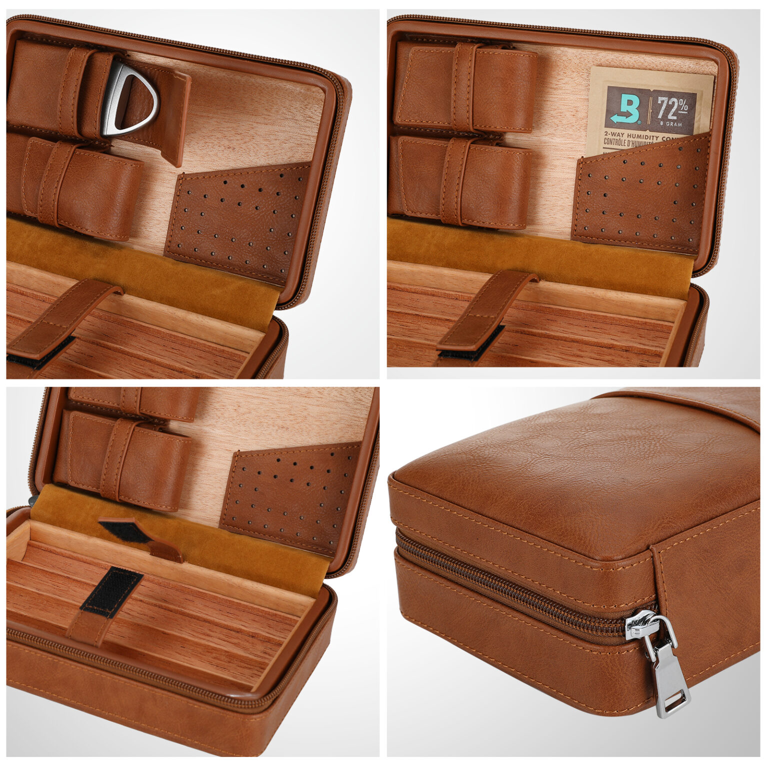 Cigar Travel Humidor with Humidifier Pocket – CiTree